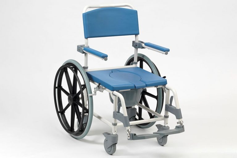 Aston Aluminium Shower Chair / Commode, Self Propelled - Commodes ...